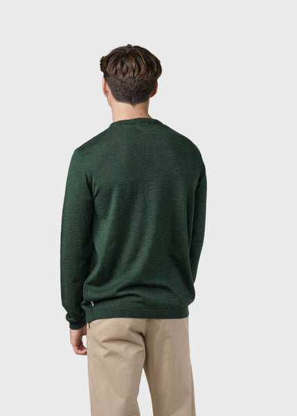 Mens basic merino knit - Moss Green – klitmollercollective.de
