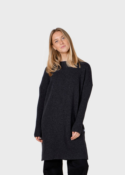 Thea Knit dress - Anthracite – klitmollercollective.de